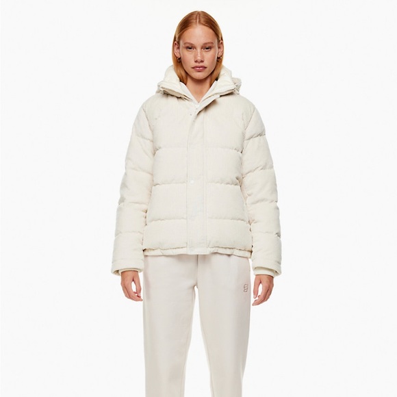 Aritzia | Jackets & Coats | Aritzia Corduroy Goosedown Puffer Jacket ...